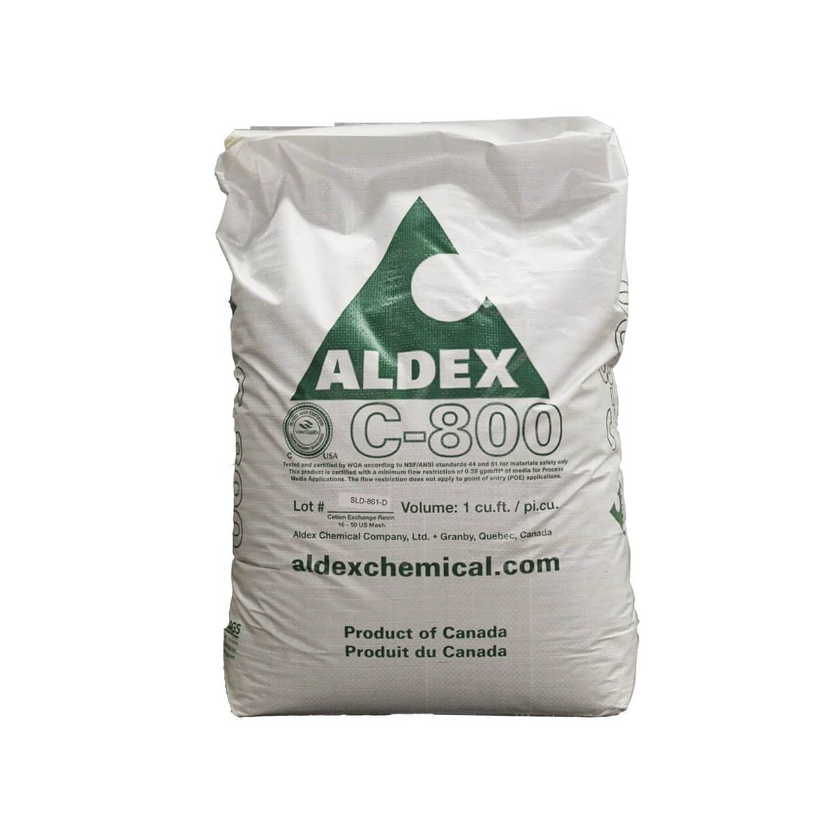 Aldex C-800 Water Softening Resin - Robert B Hill Co
